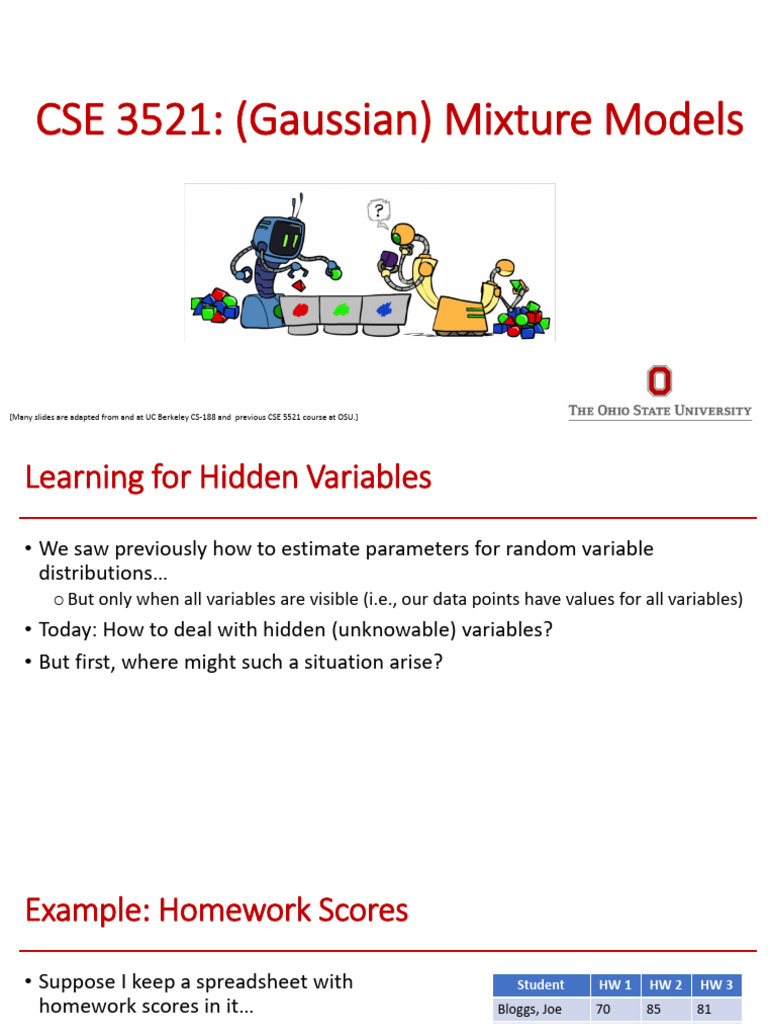 14 Gaussian Mixture Models Pdf Statistical Analysis Teaching