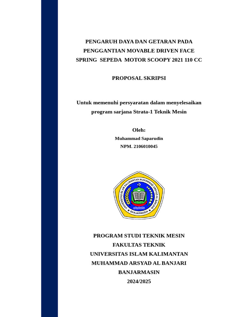 Proposal Bab 1-3 Saparudin Fix-2 | PDF