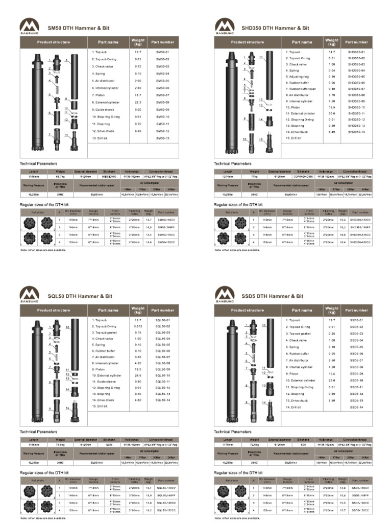 5 Inch DTH Hammer & Bit | PDF