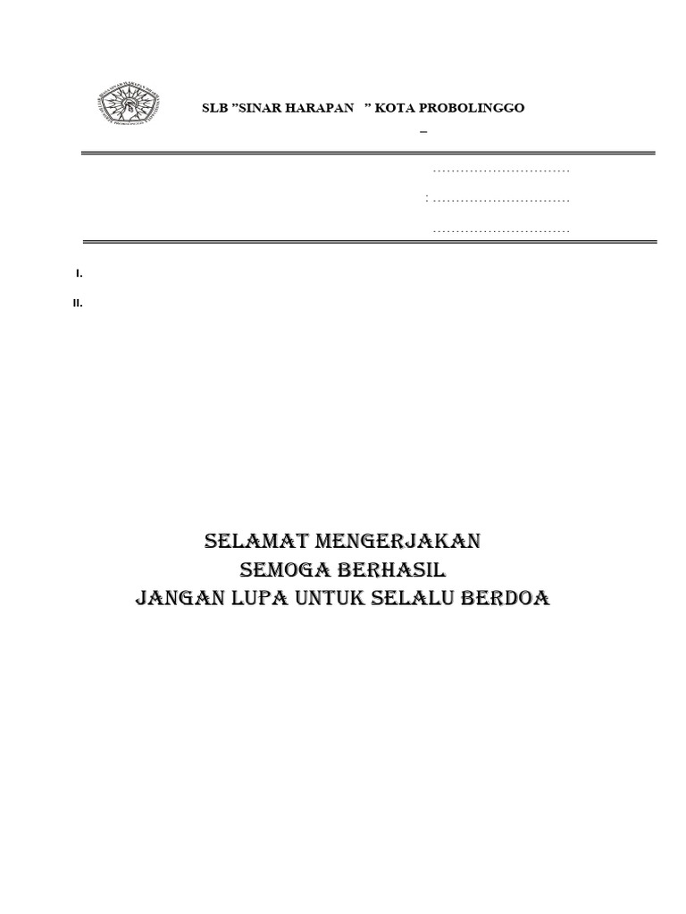 BAHASA INDONESIA KELAS VIII B ULANGAN TENGAH SEMESTER GANJIL 2020 | PDF