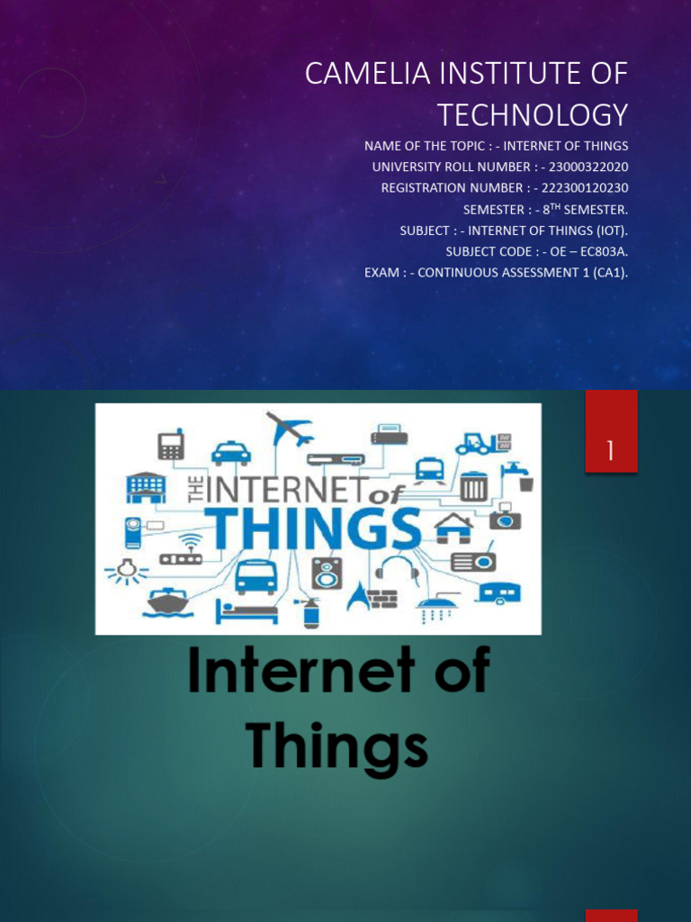 Internet of Things Merged | PDF | Internet Of Things | Radio Frequency ...