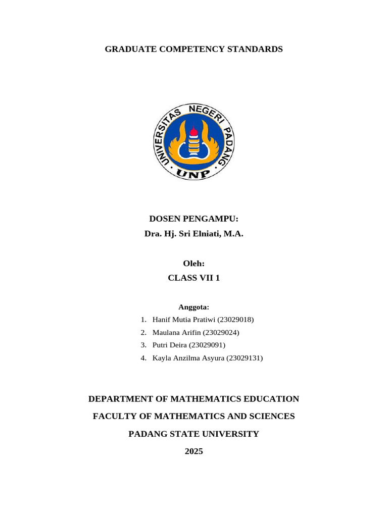 Graduate Competency Standards | PDF | Educational Assessment ...