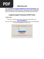 Registrasi Pengguna Baru Panduan Sistem INSW | PDF