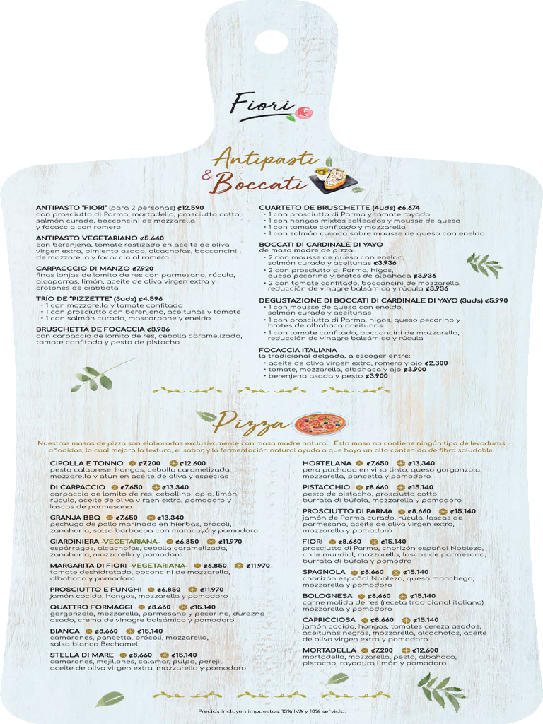 Fiori Comidas | PDF