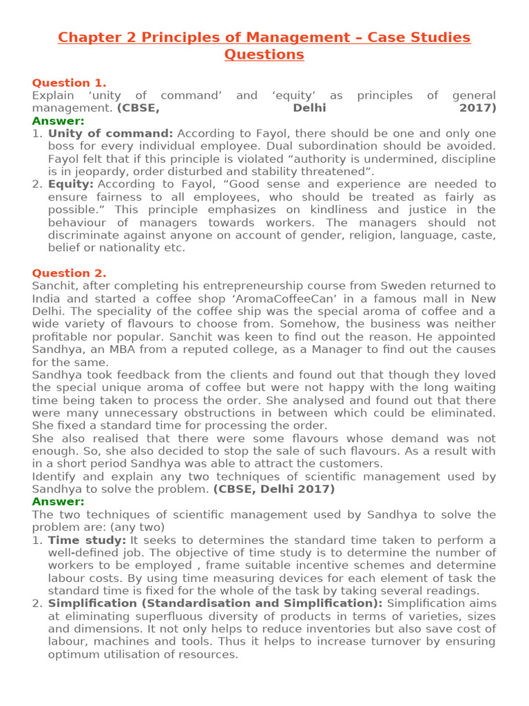 Case Studies Ch 2 - Q and A | PDF | Employment | Incentive