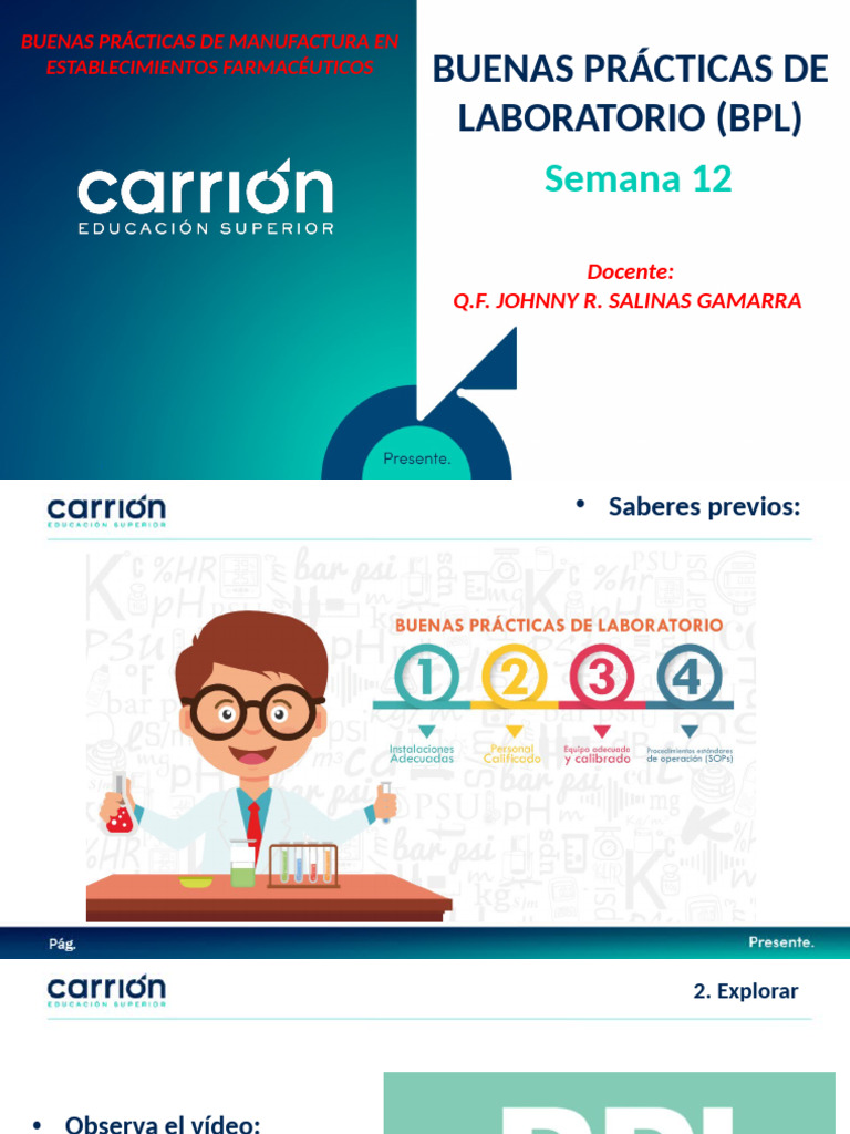 C12-Buenas Practicas de Laboratorio | PDF | Laboratorios | Calibración