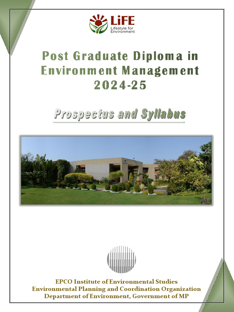 PGDEM 2024-25 Prospectus Syllabus | PDF | Thesis | Environment