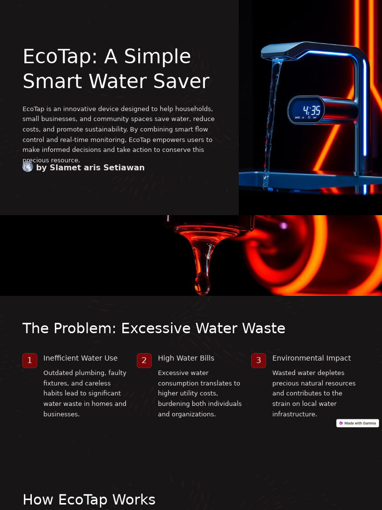 EcoTap-A-Simple-Smart-Water-Saver | PDF | Water Conservation ...