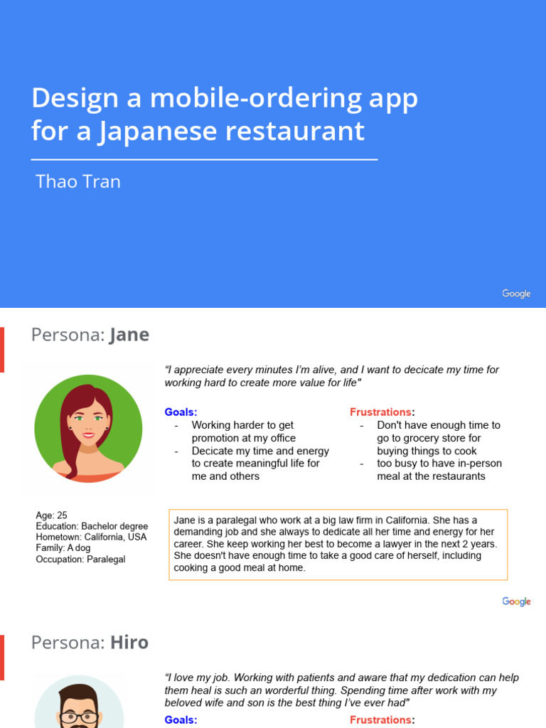UX Design Certificate - Thao Tran - Portfolio Project 1 | PDF