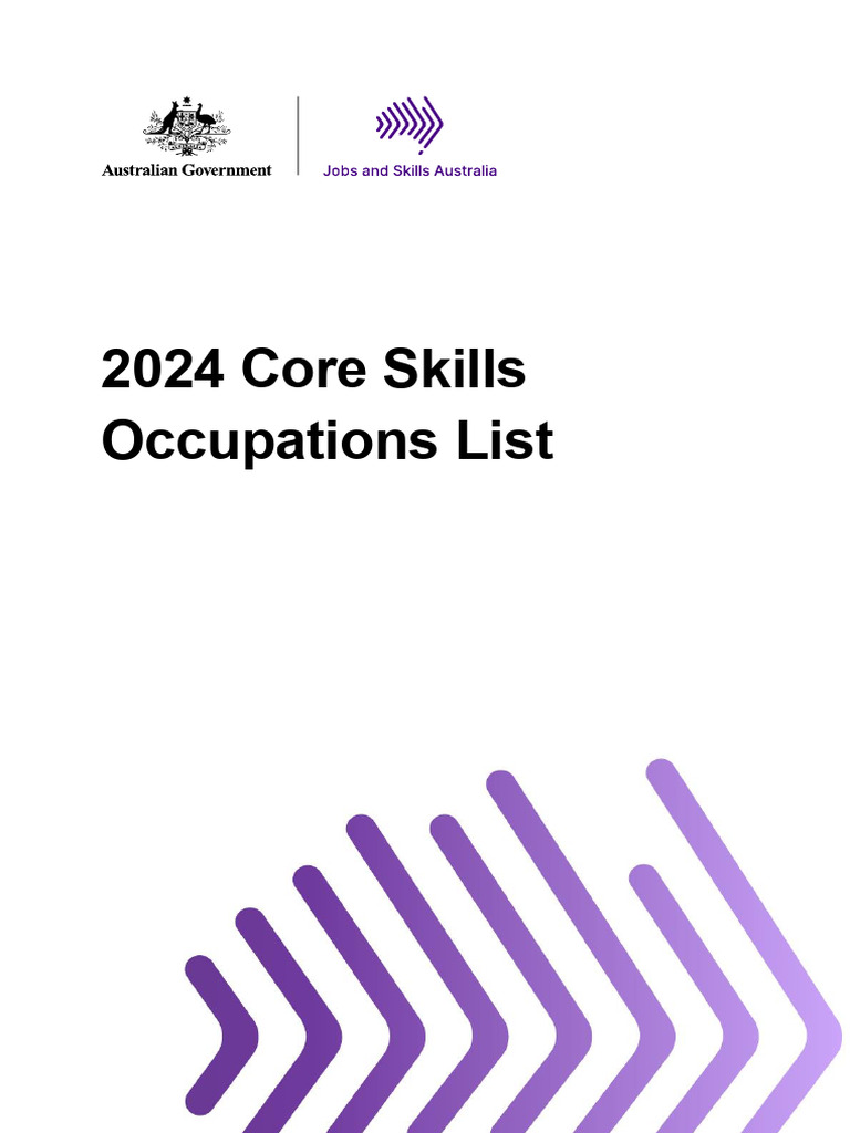 2024 Core Skills Occupations List Overview | PDF | Human Migration ...