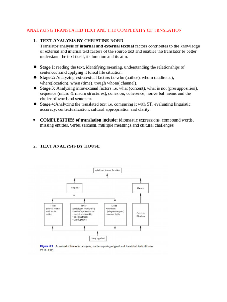 Analyzing The Translated Text & Complexity | PDF