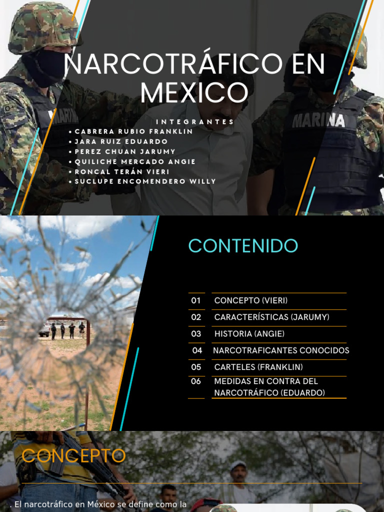 Narcotráfico en Mexico Exposición | PDF | Cartel de Sinaloa | Comercio ilegal de drogas