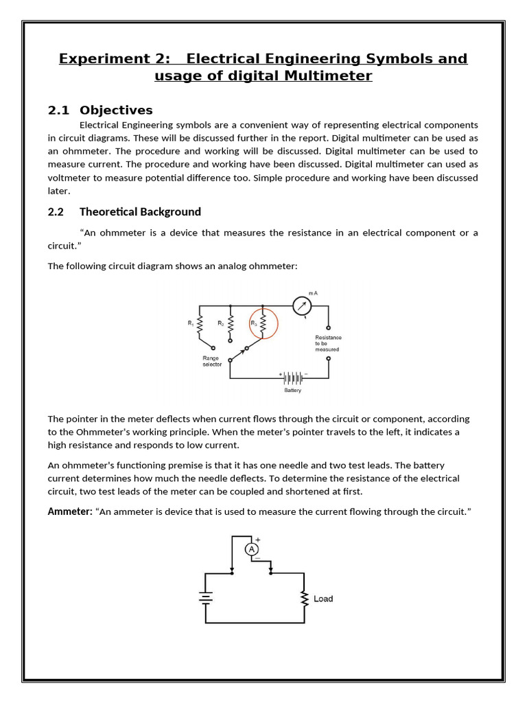 Experiment 2 | PDF | Voltage | Series And Parallel Circuits