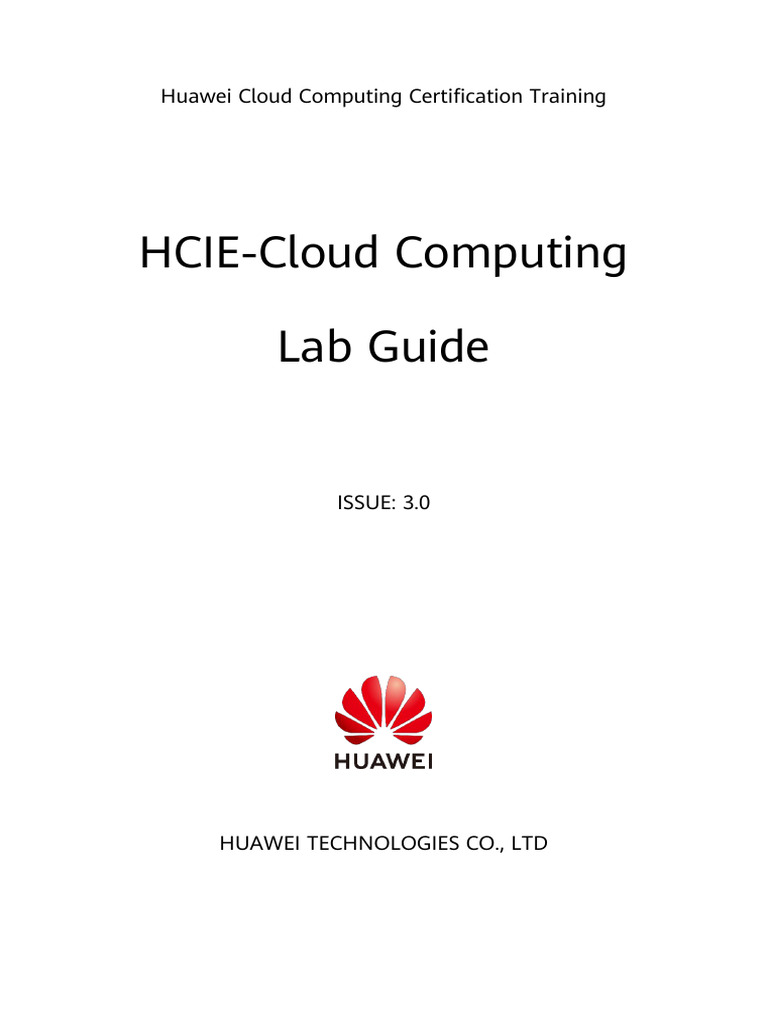 2 HCIE-Cloud Computing V3.0 Lab Guide-Containers and Container Orchestration | PDF | Computing ...