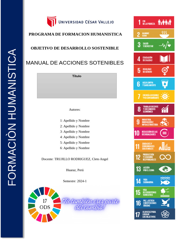 Manual de Acciones Sostenibles_ODS | PDF | Sustentabilidad | Economias