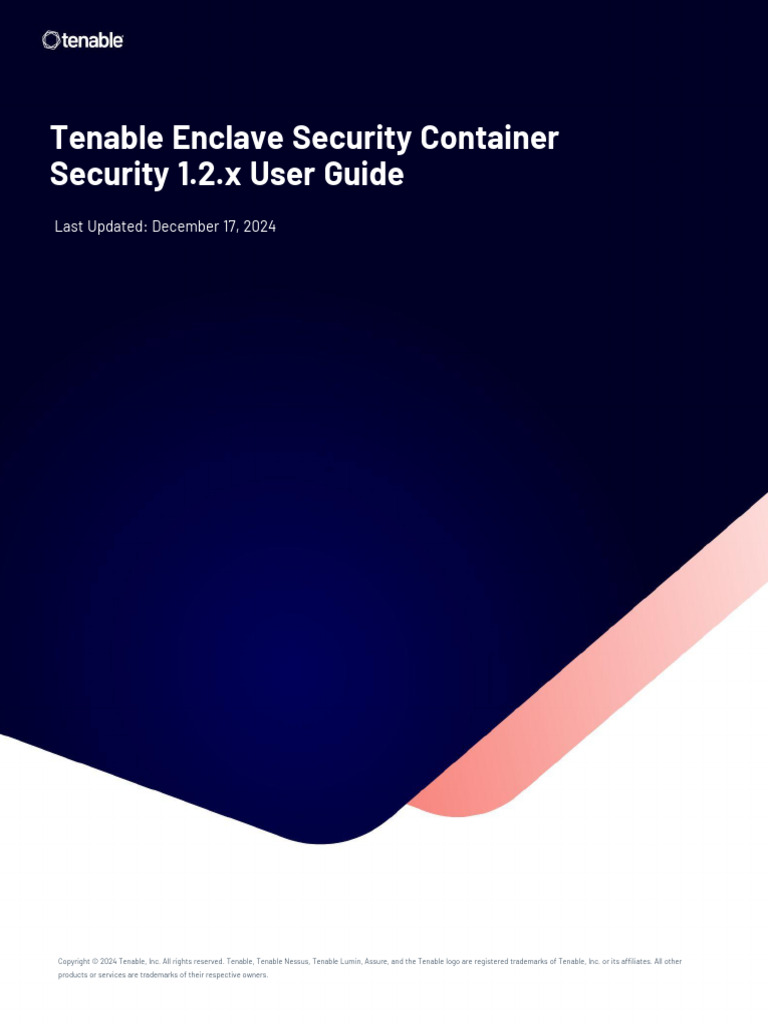 Tenable Enclave Security Container Security | PDF | Image Scanner ...