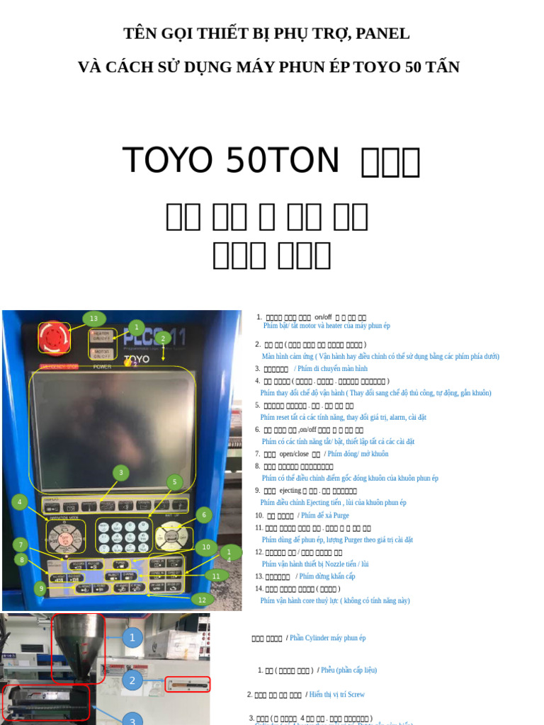 TOYO 50TON HDVH - Phun Ép | PDF