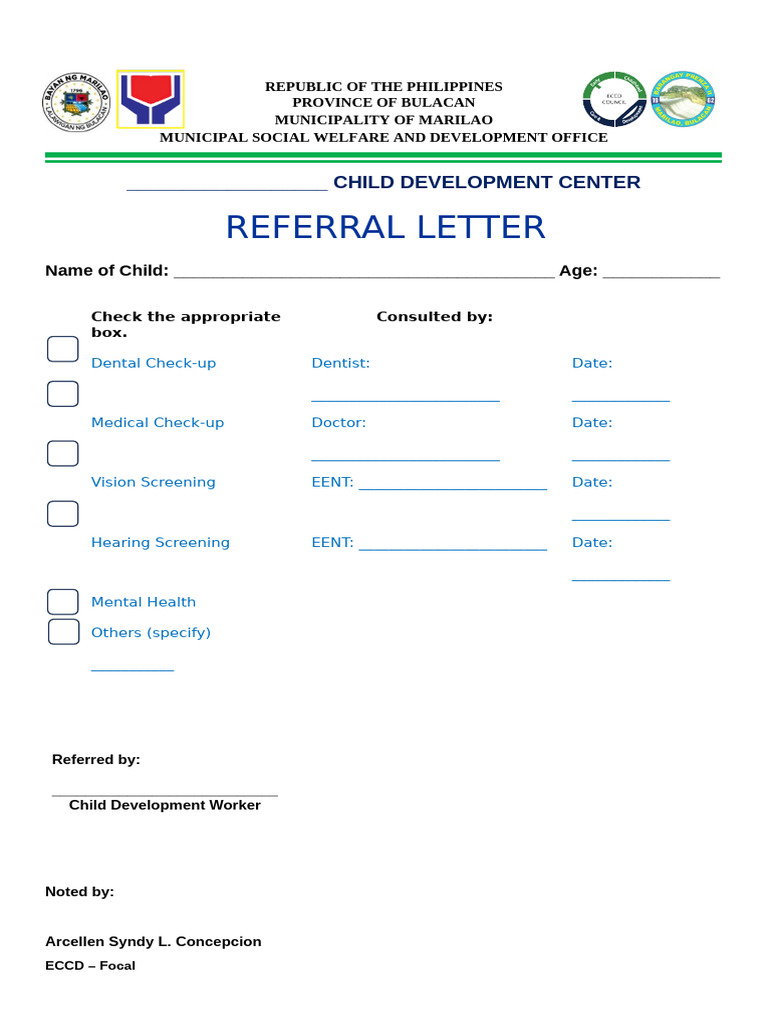 Referral Letter | PDF