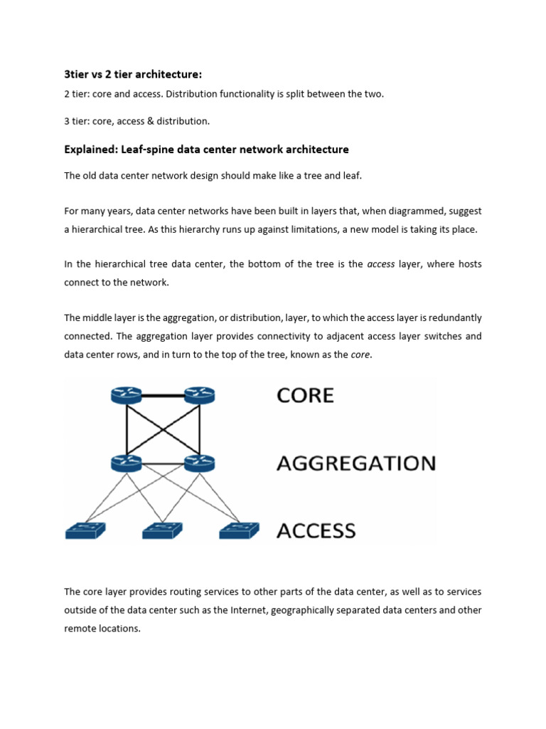Network Fandamental 3tier Vs 2 Tier Architecture | PDF | Computer ...