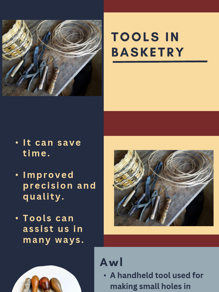 Tools and Techniques in Basketry | PDF | Basket Weaving | Weaving