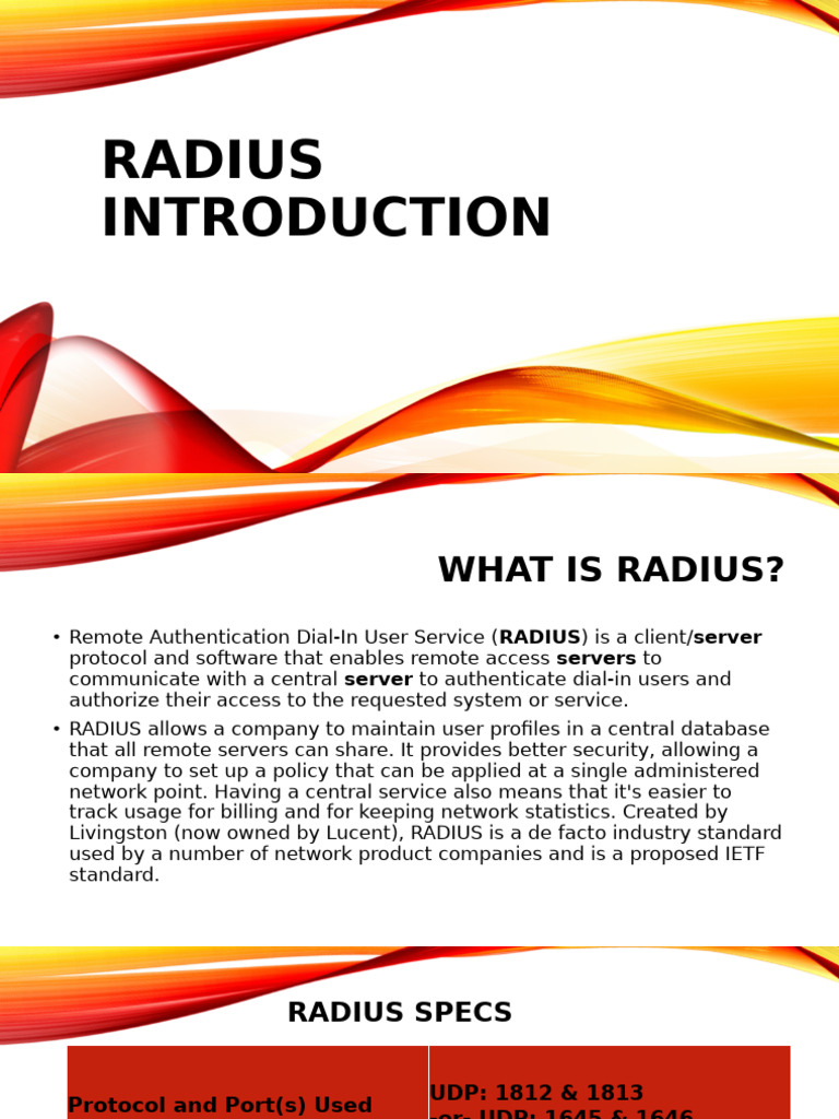 5.2 RADIUS Introduction CCNA 200-125 | PDF