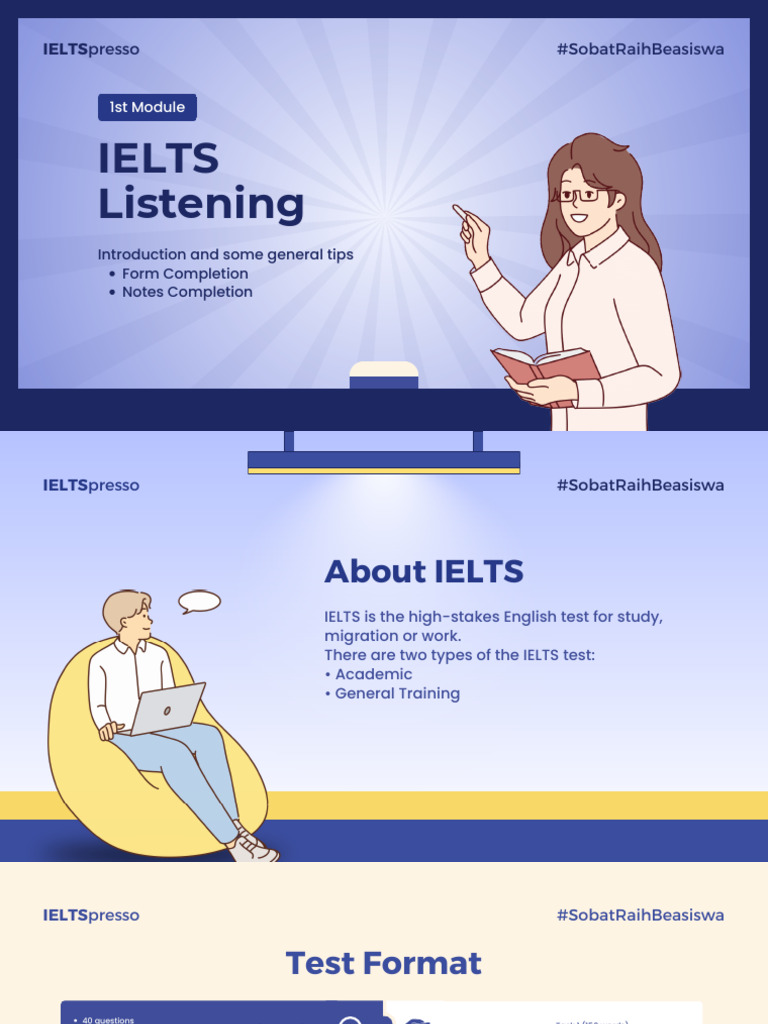 IELTS Listening Test Tips & Format Guide | PDF | Plural | International ...