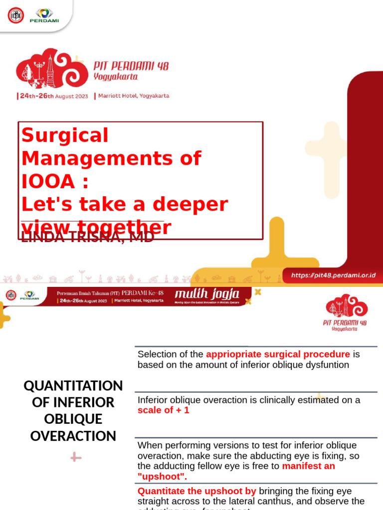 Surgical Managements of Iooa: Let's Take A Deeper View Together | PDF ...