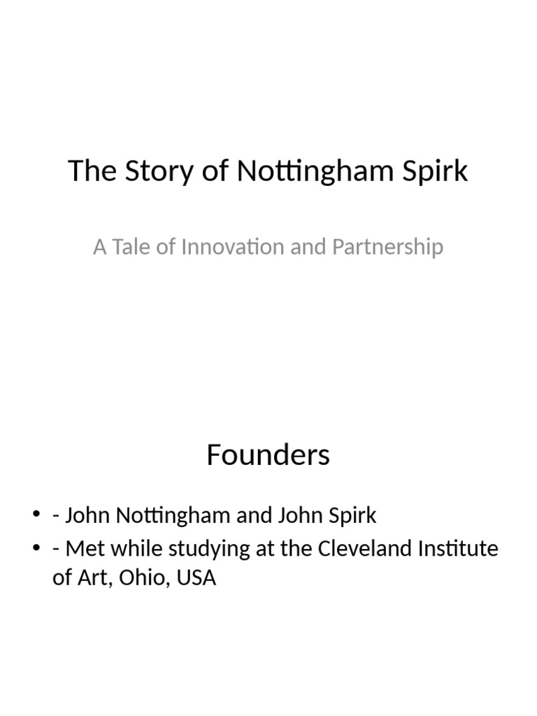 Nottingham Spirk Story | PDF