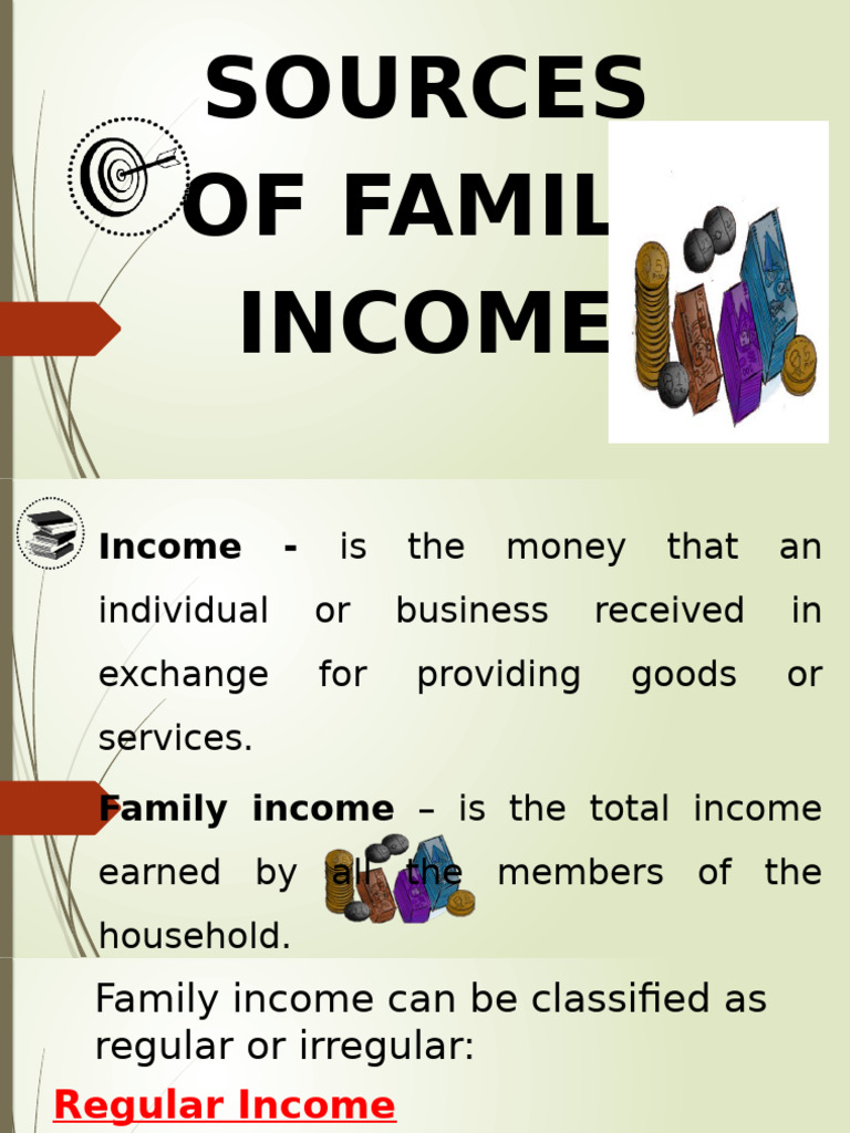 Family Income Sources Explained | PDF