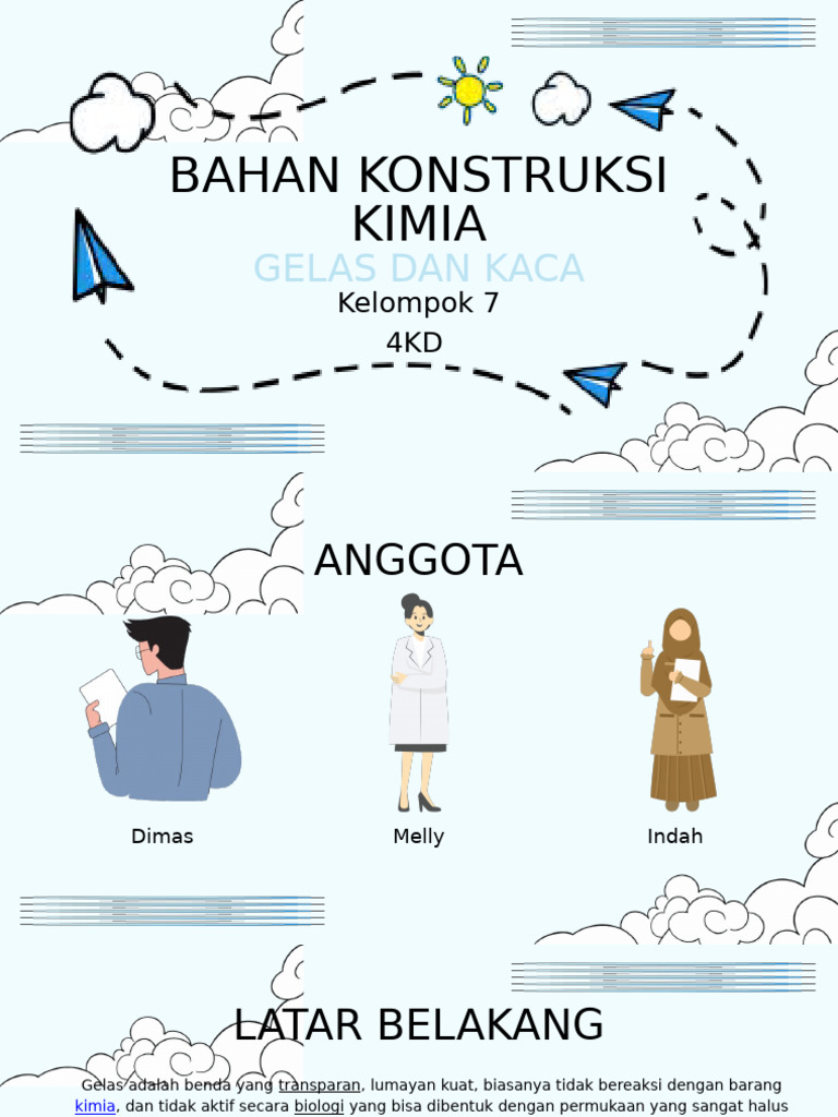 Bahan Konstruksi Kimia Gelas Dan Kaca | PDF