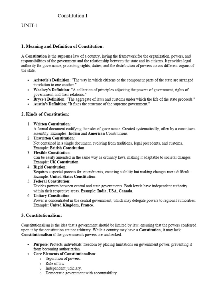 Constitution 1 | PDF | Constitution | Forms Of Government