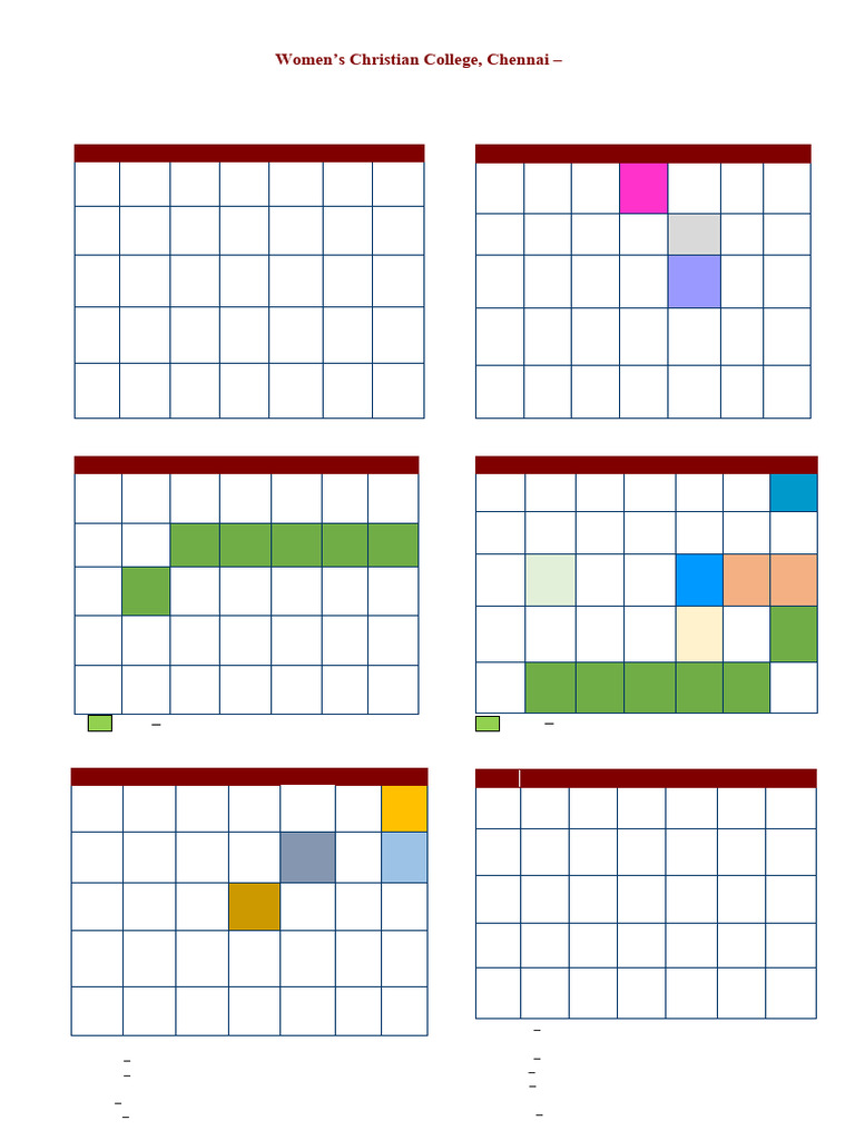 WCC Academic Calendar 2024-25 | PDF