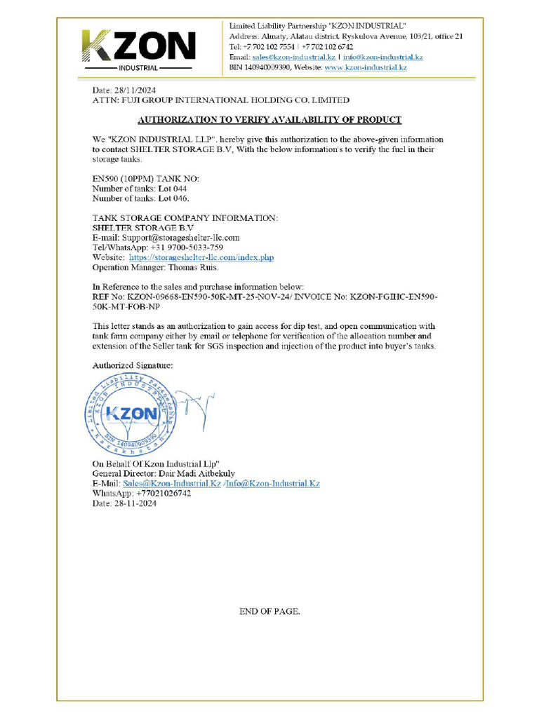 Authorization To Verify. | PDF