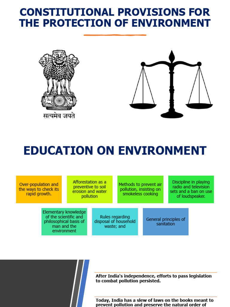 Constitutional Provisions For The Protection of Environment | PDF ...