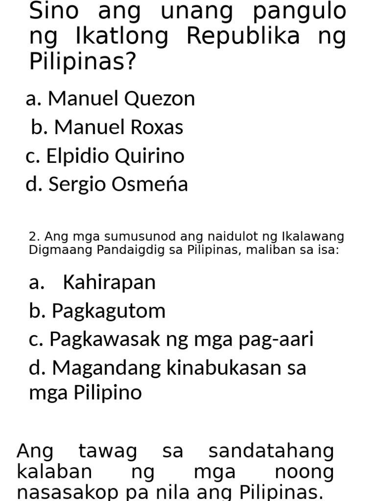 Long Quiz | PDF