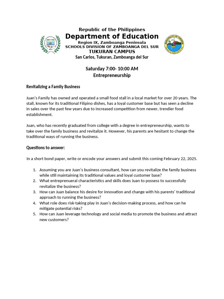 Entrepreneur Assignment | PDF