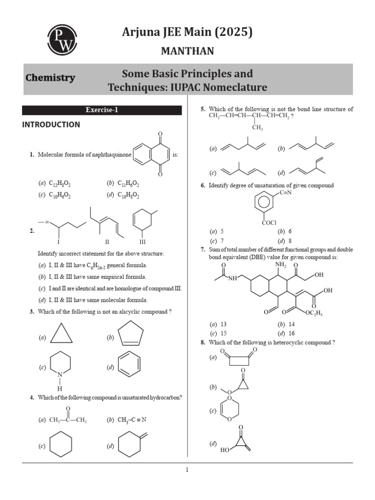 IUPAC Nomenclature and Bond Analysis | PDF | Methyl Group | Alkane