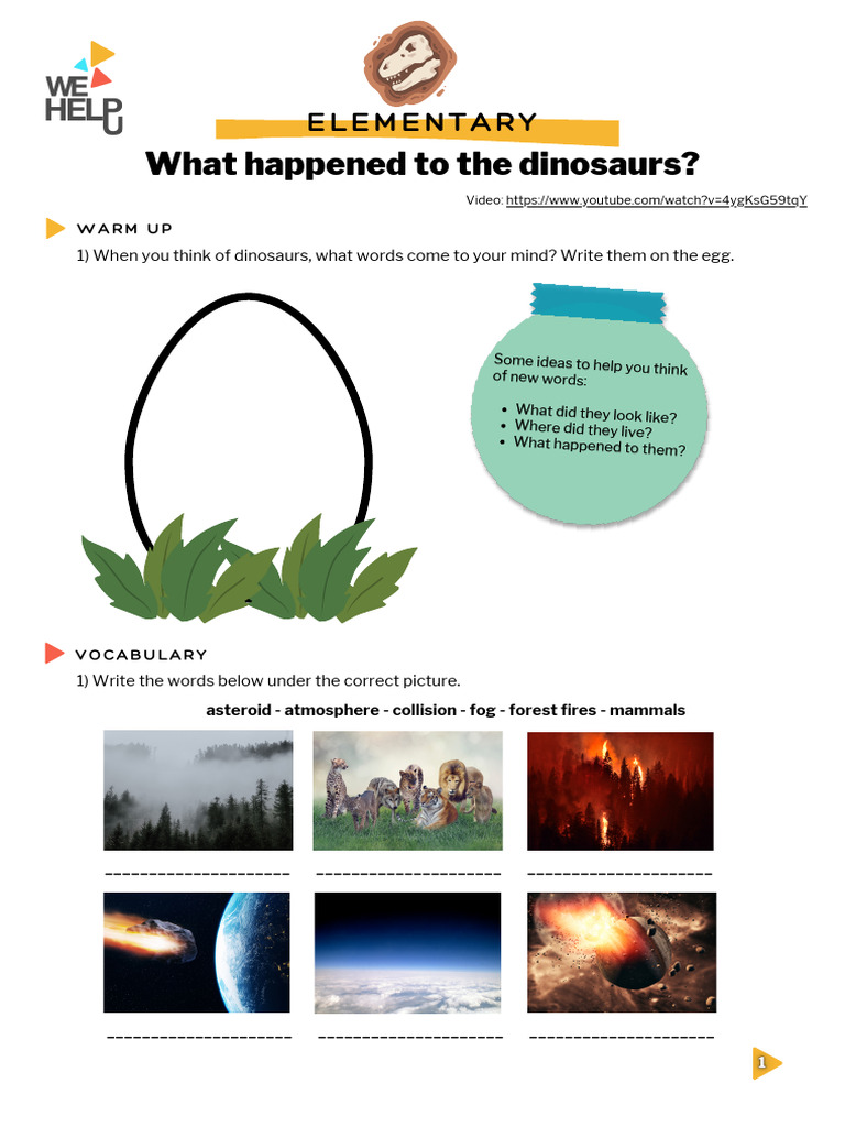 Dinosaurs: Extinction Explained | PDF | Dinosaurs | Grammar