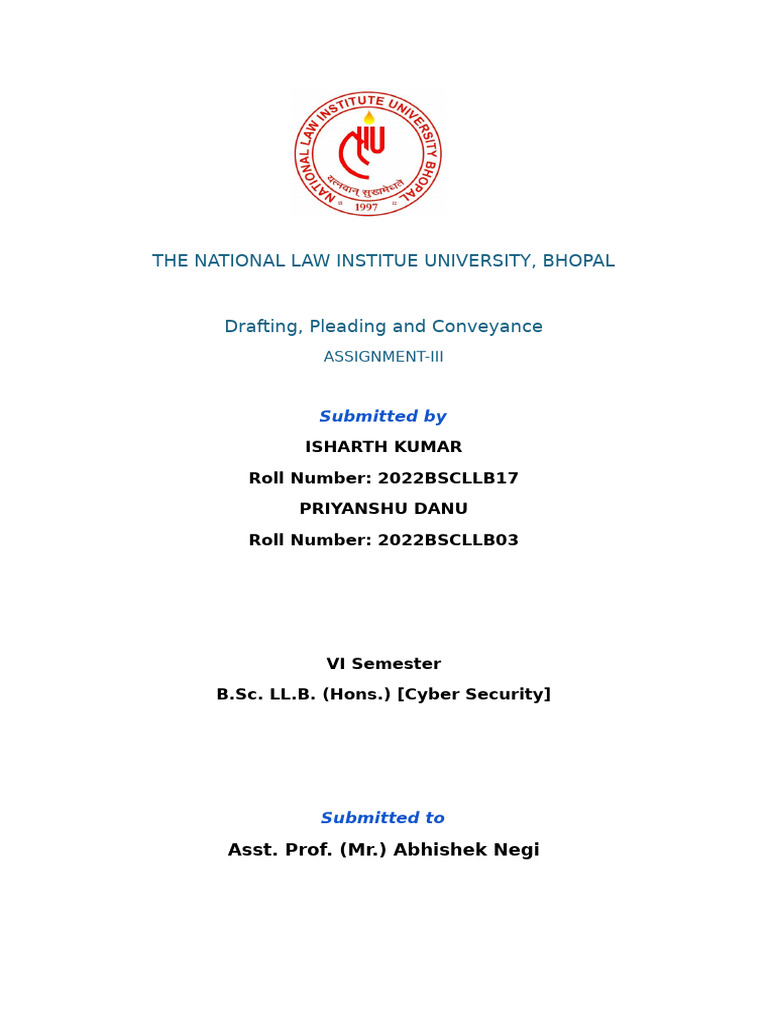 Law Student Assignment: Civil Suit | PDF | Lawsuit | Procurement