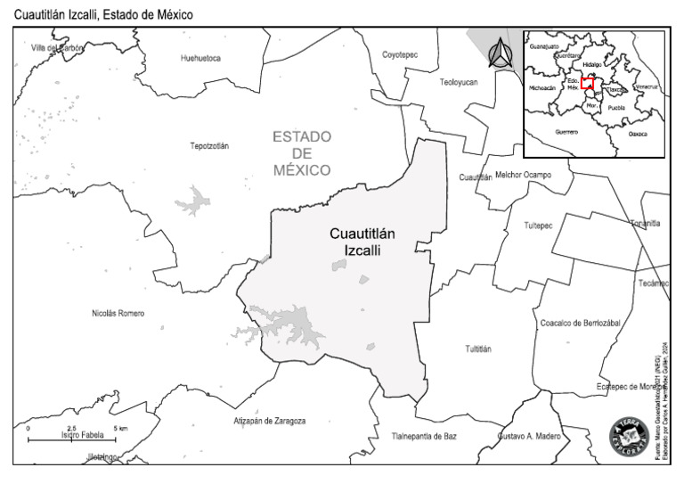 Mapa de Cuaututlán Izcalli - Municipio | PDF