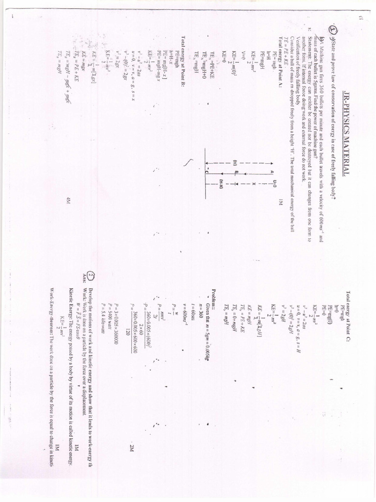 Phy 1ST Yr Ipe Imp. | PDF