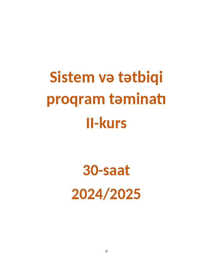 01 STPT Muhazire 2024 - II - Kurs | PDF