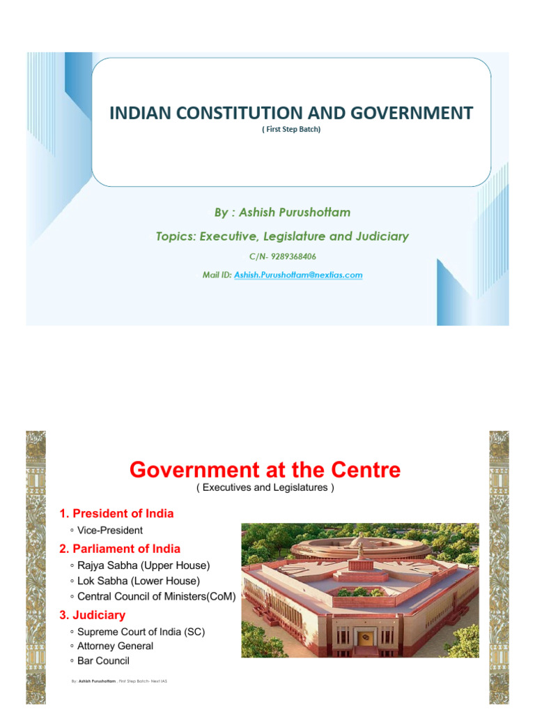 Indian Constitution Ashish Puru First Step Updated Feb 2025 | PDF ...