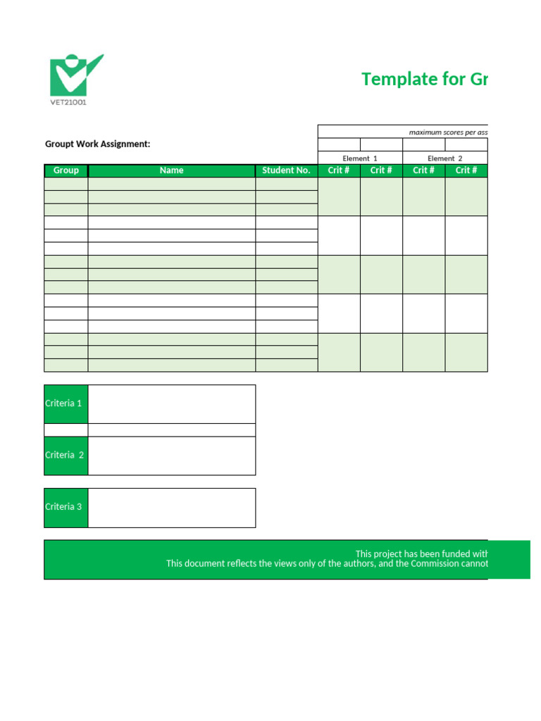 Template For Grading and Feedback | PDF