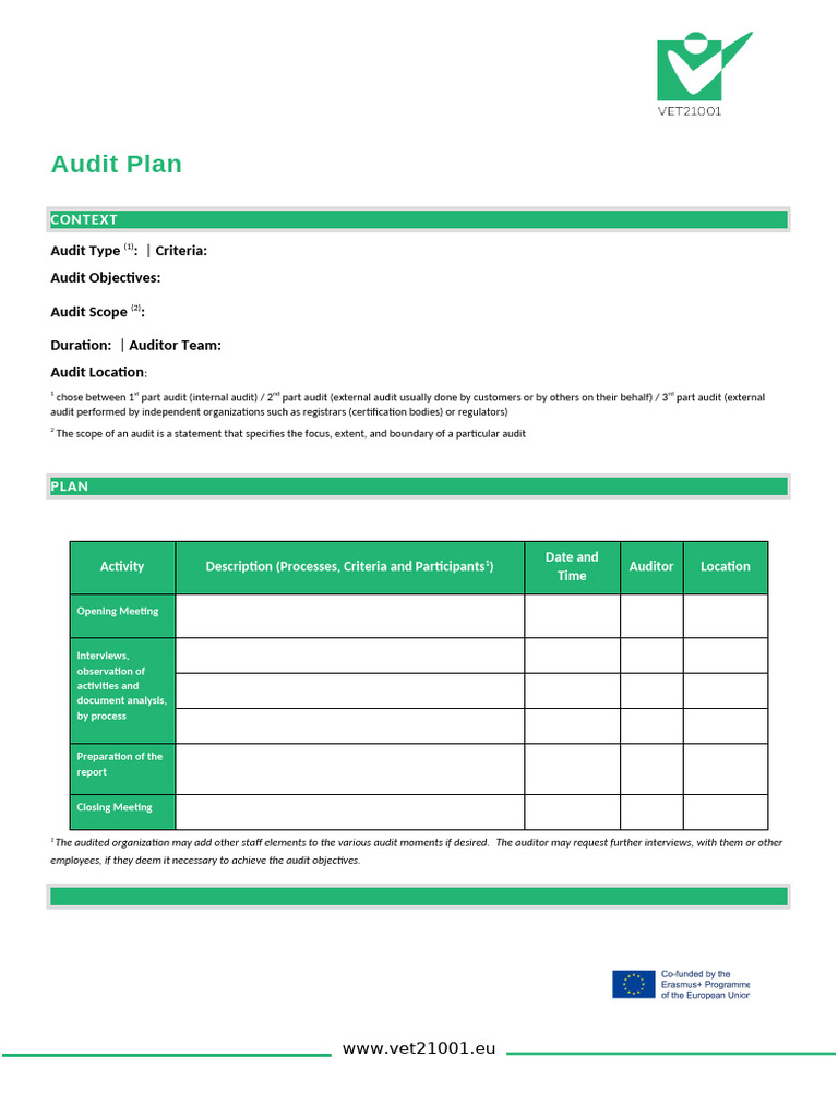 Audit Plan for Compliance Teams | PDF