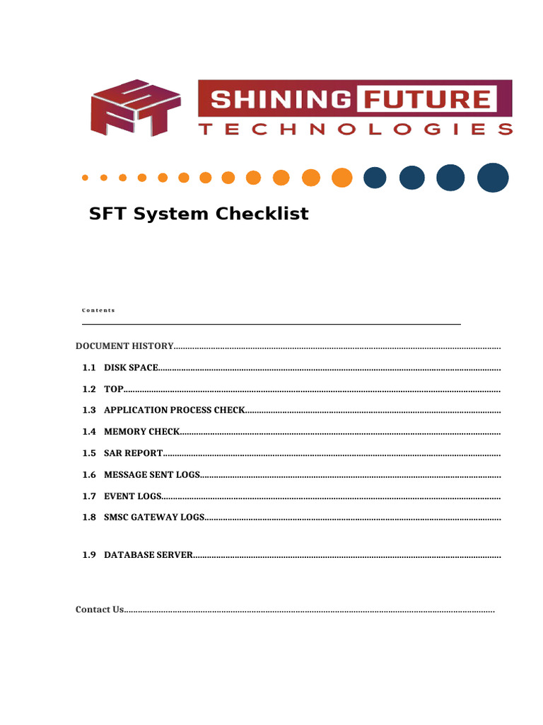 Monitoring SOP SFT | PDF | Process (Computing) | Databases