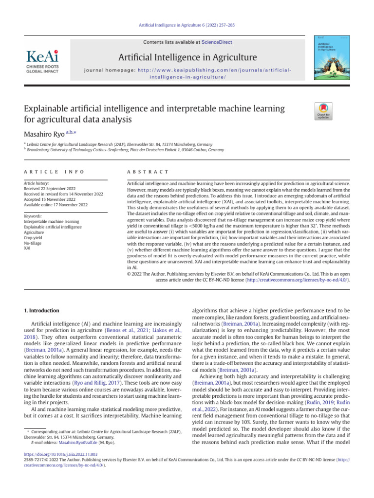 Explainable Artificial Intelligence and Interpretable Machine Learning ...