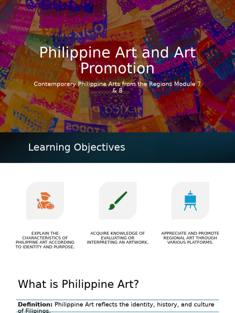 Philippine Art and Art Promotion Module 7 8 | PDF | The Arts | Philippines