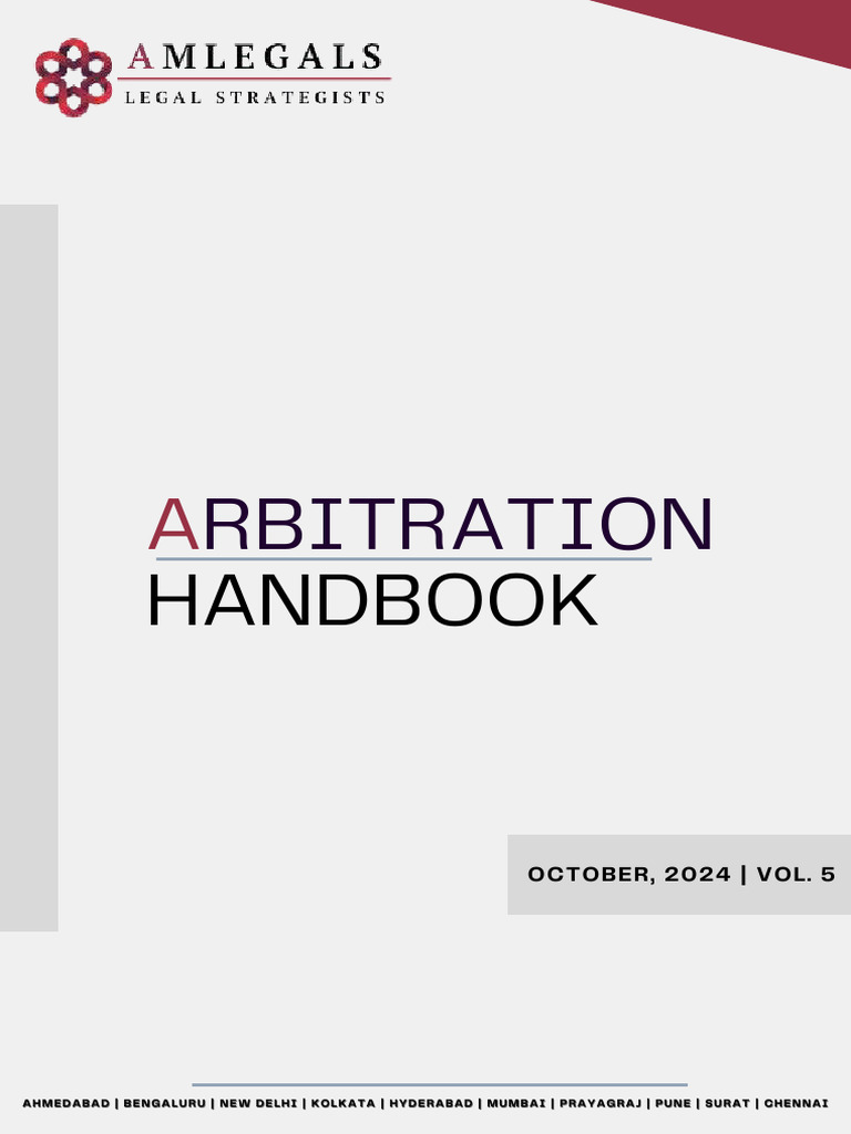 Arbitration Handbook Vol. 5 | PDF | Arbitration | Jurisdiction