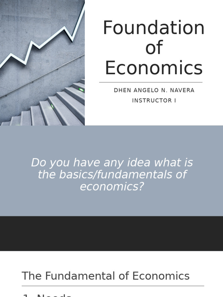 Foundation of Economics | PDF